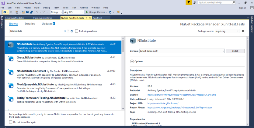 An Easy Way To Create A Sample Unit Test Project With Xunit